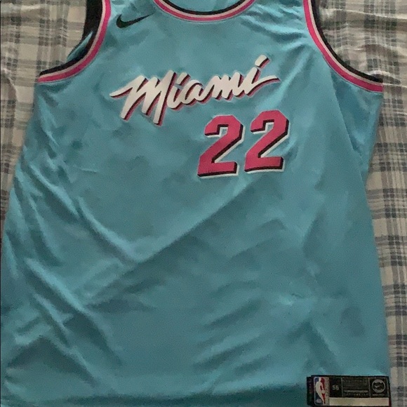 Shirts | Authentic Jimmy Butler Blue Miami Vice Jersey | Poshmark